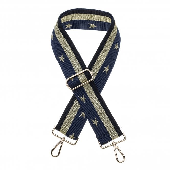Navy & Gold Star Bag Strap – DC Boutique