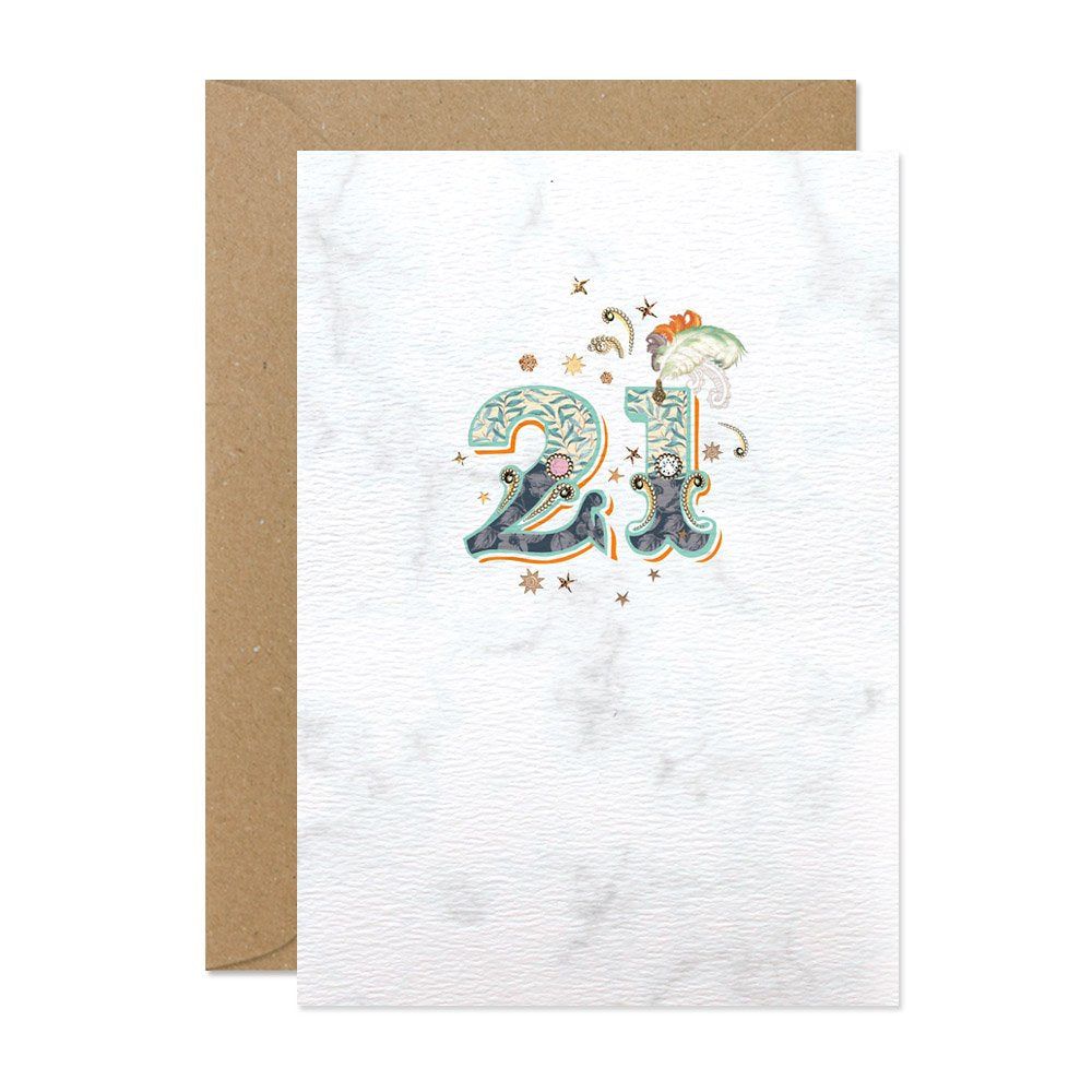 21 Age Number Card – DC Boutique