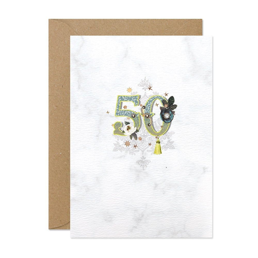 50 Age Number Card – DC Boutique