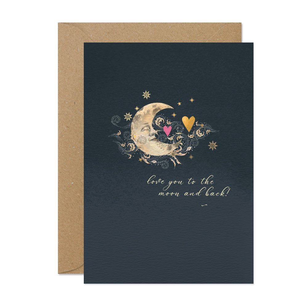 Love You To The Moon & Back Card – DC Boutique