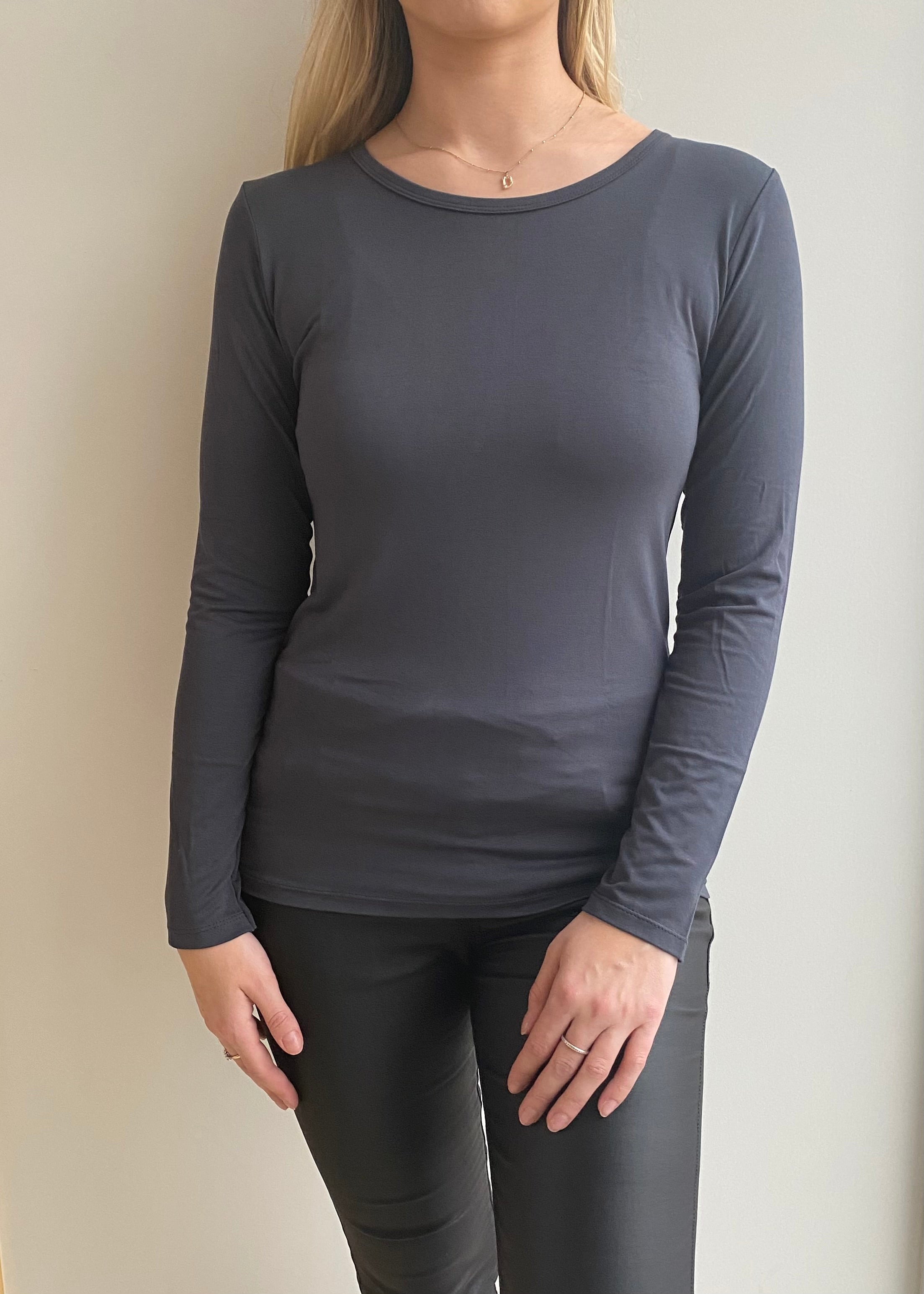 Slate Basic Layering Top – DC Boutique